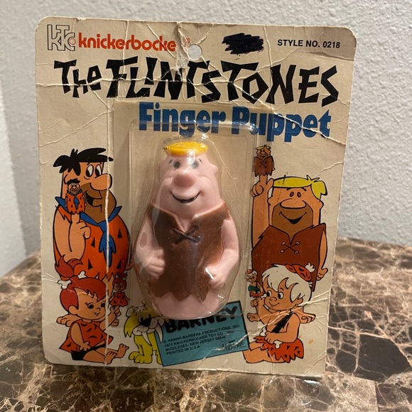 Knickerbocker | Toys | Vintage Knickerbocker Flintstones Barney Finger ...